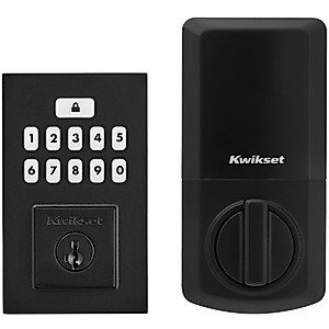 Kwikset 9260CNT-26S Contemporary SmartCode Keypad Electronic Deadbolt SmartKey Bright Chrome Finish
