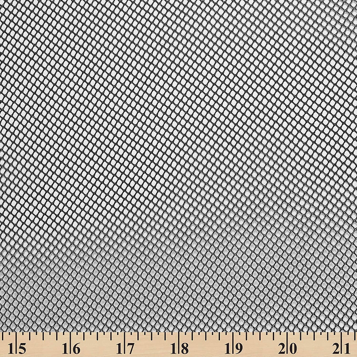 Nylon Diamond Hard Net Crinoline 62" Mesh Petticoat Fabric by The Yard (Black, 1 Yard)