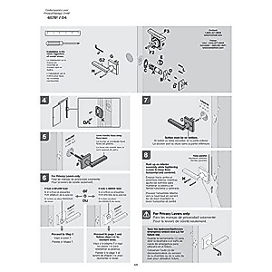 Weiser (by Kwikset) Halifax Lever, Square Rose, Privacy Function, Satin Nickel (US15)