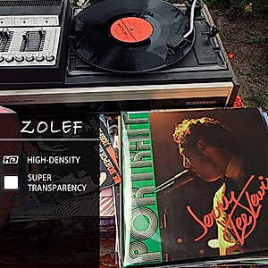 Vinyl Record Outer Sleeves 50 Pack for 12 inch Records, Loose fit, Clear Cover Protective, 3mil+ Thick, 12.79” x 12.79”, Fit for Single & Double LP Storage