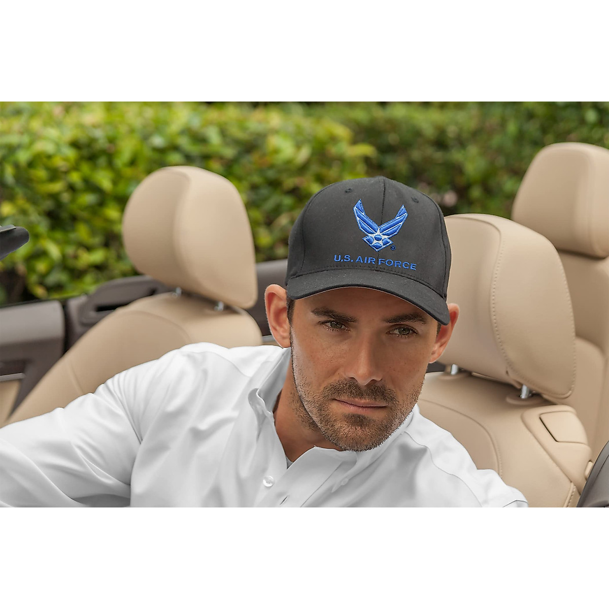 US Air Force Hat - Embroidered 3D Logo Air Force Hat – Flexfit USAF Hat – US Air Force Gifts Large/XL | Disabled USMC Vet Owned Small Business