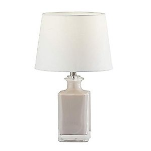 Adesso SL3996-03 Table Lamp, Light Purple Glass