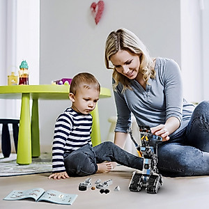 370 Pieces Johnny 5 Robot Building Set, Short Open Circuit Johnny Five Robot Model Toys, Compatible for Lego, Educational Gift Set for Ages 8-14 Boys