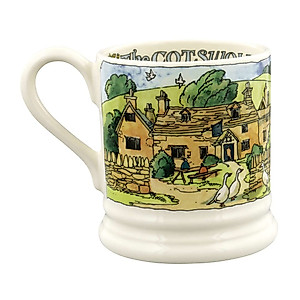 Emma Bridgewater Boho Handmade Ceramic Landscapes Of Dreams Cotswolds England Gift Half-Pint Coffee and Tea Mug