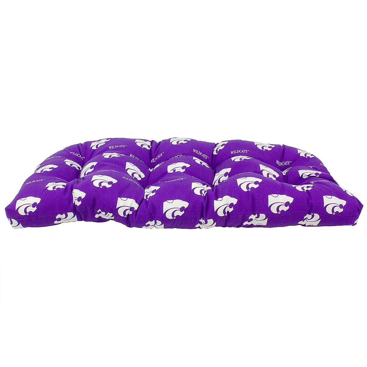 College Covers Comfy Loveseat Settee Cushion, 46 in x 20 in x 3 in, Kansas State Wildcats