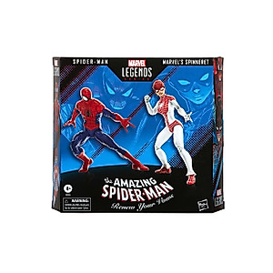 Spider-Man Marvel Legends Series 6-inch and Spinneret Action Figure 2-Pack, Includes 10 Accessories