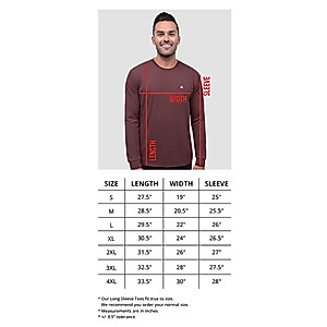 INTO THE AM Premium Long Sleeve Shirts for Men Casual Work Sun Protection Plain T-Shirts for Gym Construction (Charcoal, Small)