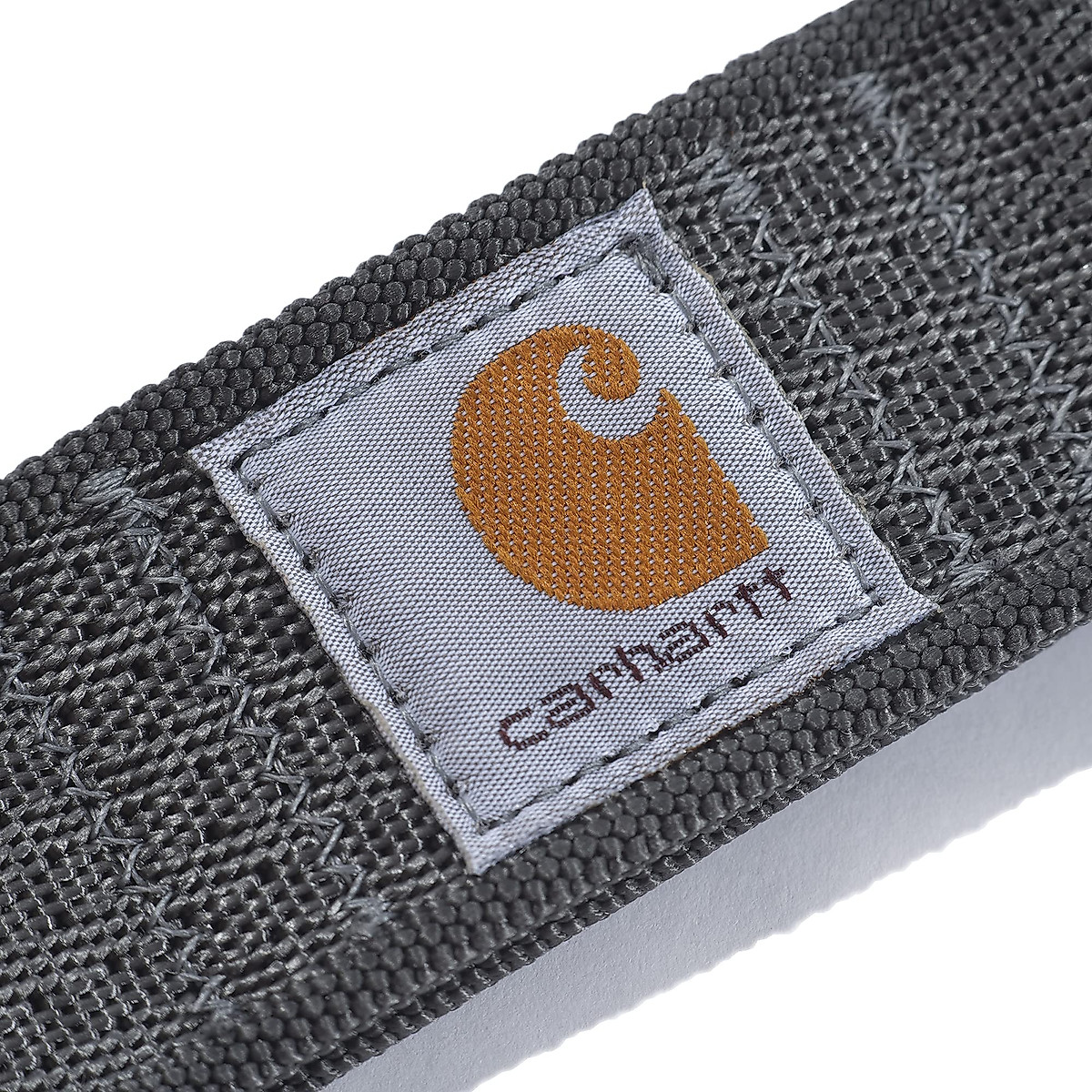 Carhartt Men's Casual Belts, W/Heavy Duty Flexible Stitching, Available in Multiple Styles, Colors & Sizes, Rugged Flex Nylon Webbing (Gravel), X-Large
