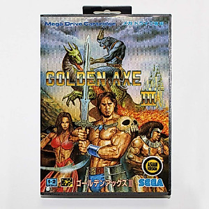 16 Bit Sega Md Game Cartridge With Retail Box - Golden Axe 3 Iii Game Card For Megadrive Genesis System