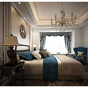 YALAXON Vintage Sturdy Queen Size Metal Bed Frame with Headboard and Footboard Basic Bed Frame No Box Spring Needed, Black