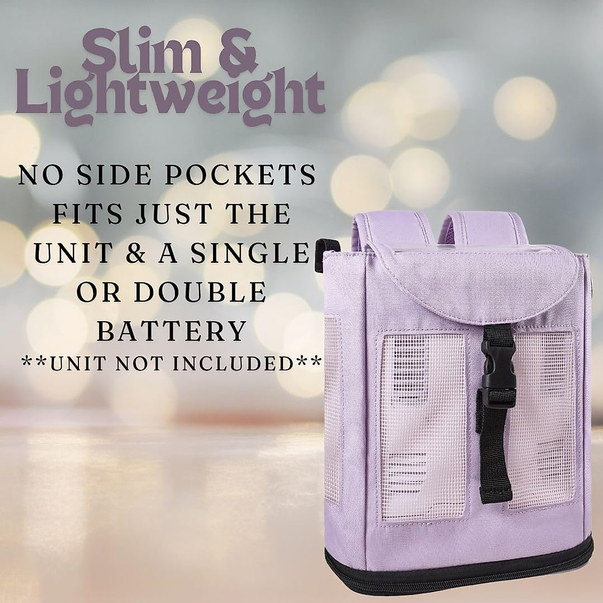 O2TOTES Ultra Lightweight Backpack For Inogen One G3 Unit (Patented Design) (Purple)