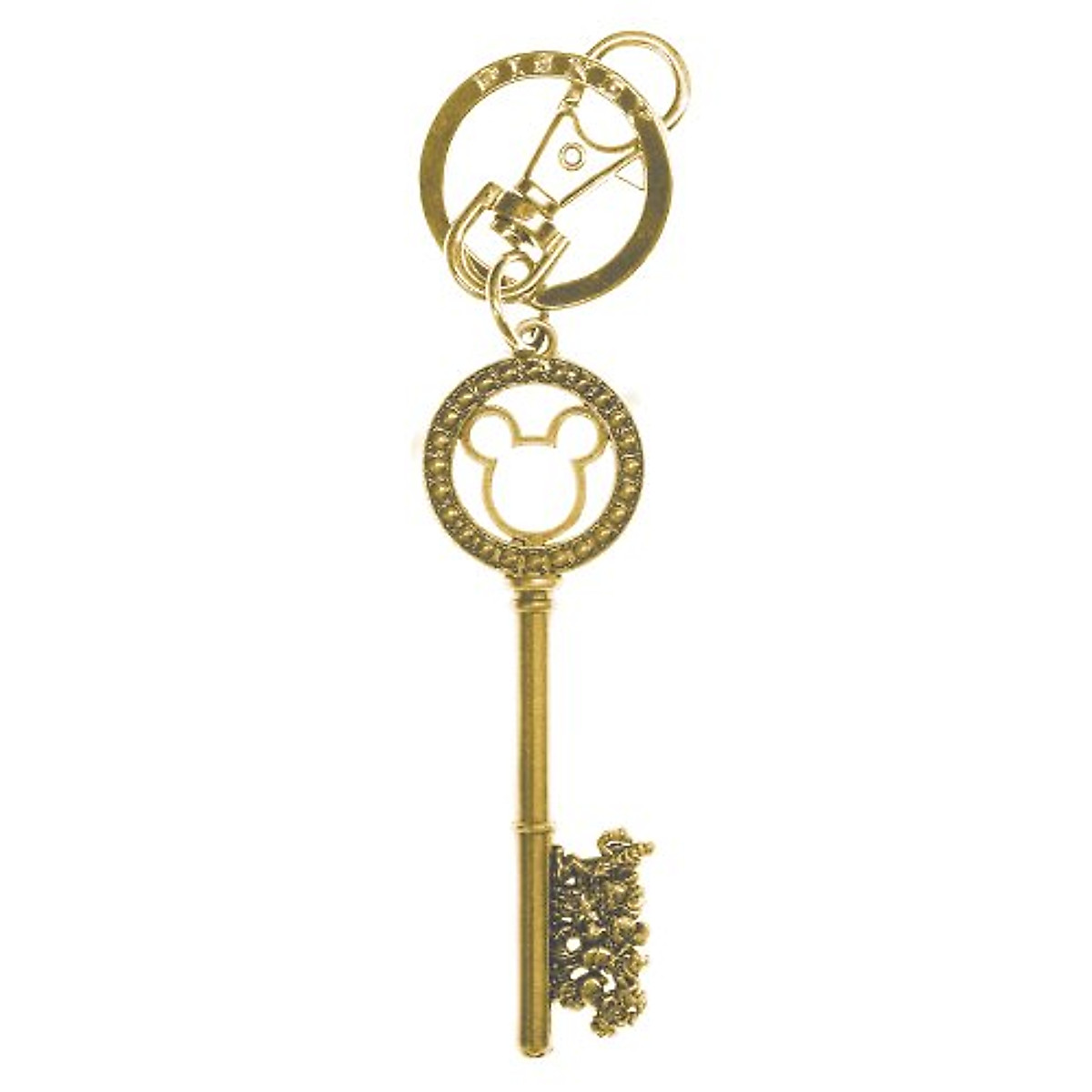 Disney Gold Master Key with Gem Beads Pewter Key Ring
