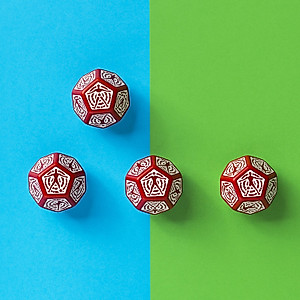 Q-Workshop D12 Hit Location Red & White Die