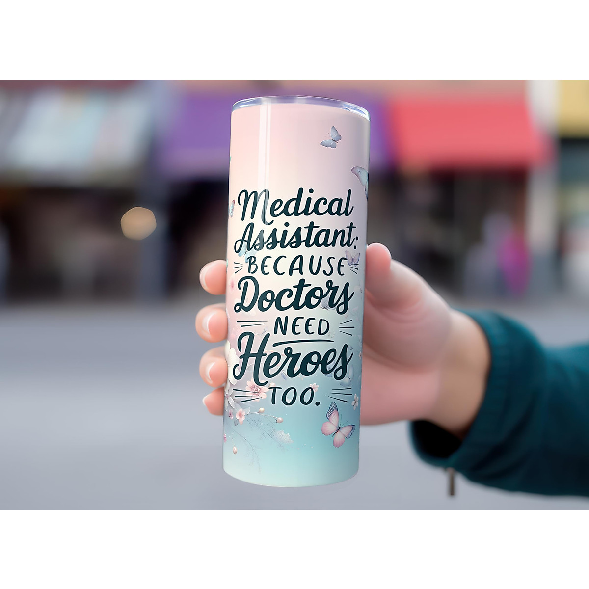 Casitika Certified Medical Assistant Gifts For Women. 20 Oz Medical Assistant Tumbler For Appreciation Week Or Graduation. Because Doctors Need Heroes Too. (Pastel)