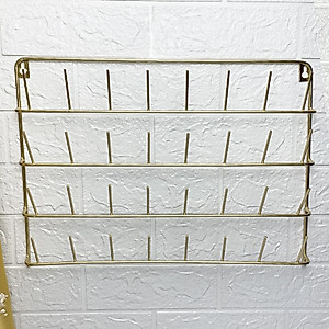 karelwui Wall Storage Rack Thread Storage Organizer Sure Here's A Product Title for Thread Spool Rack Wall-mounted Thread Spool Rack Rustproof Corrosion Resistant Holder for Thread Earrings Necklaces