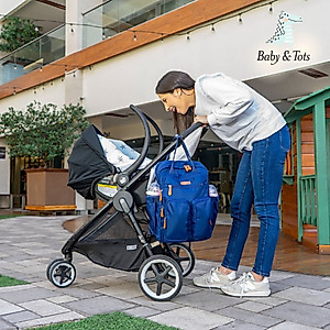 Baby n Tots | Sport Travel Diaper Bag Backpack | Multifunctional Completely Waterproof | Baby Registry Gift