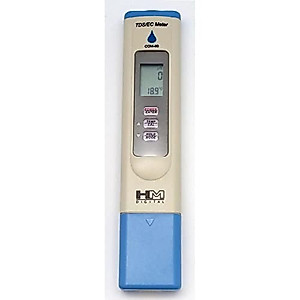 HM Digital EC/TDS HydroTester Model COM-80 HM Digital Water Resistant Ec/TDS Meter w/Temperature in C/F Hydrotester (Model COM-80)