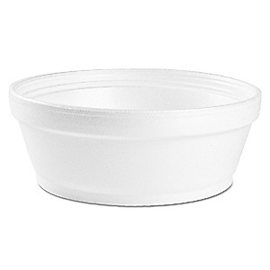 DART 8SJ32 Foam Container 8 oz White Squat 500/Carton