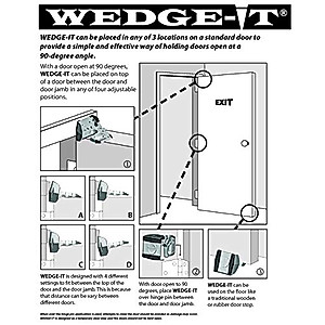 Wedge-It - The Ultimate Door Stop - Red (4-Pack)