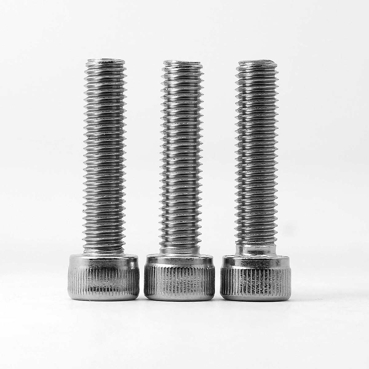 1/4-20 x 2" Socket Head Cap Screws, Allen Socket Drive, 304 Stainless Steel 18-8, Full Thread, Bright Finish, Fully Machine Thread, 25 PCS