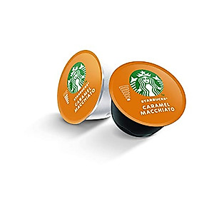Starbucks Coffee by Nescafe Dolce Gusto, Starbucks Caramel Macchiato, Coffee Pods, 12 capsules, Pack of 3 (Packaging May Vary)