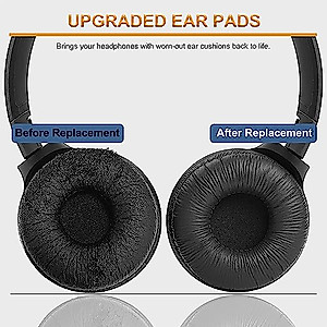 Ear Cushions for Sony Headphone Replacement Ear Pads Compatible with Sony MDR-ZX110 ZX110NC ZX100 WH-CH500 CH520 CH510 V150 V250 V200 JBL Tune 510BT 500BT 450BT 660NC 600BTNC Headsets 70MM (2 Pack)