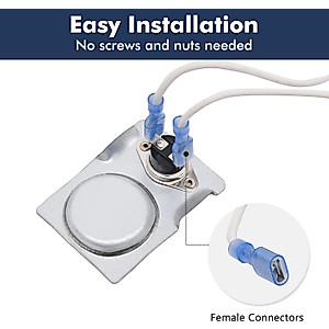 Hiorucet Fireplace Blower Fan Variable Rheostat Speed On/Off Switch Control and Magnetic Thermostat Switch with High Temperature Resistant Wire for Fireplace Blower Fan, Wood Stove, Gas Log Fireplace.