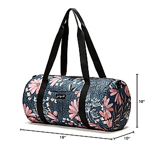 Jadyn 19” Barrel Womens Duffel/Gym/Weekender Bag (Navy Floral)