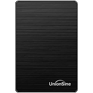 UnionSine 250GB Ultra Slim Portable External Hard Drive USB3.0 HDD Storage Compatible for PC, Desktop, Laptop, Xbox One, Xbox one, PS4(Black)