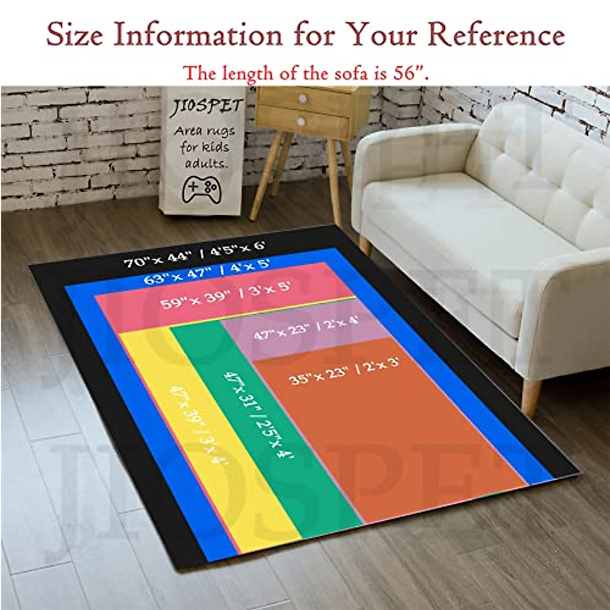 Game Controller Rugs for Bedroom Boys Living Room Gamer Gamepad Red Carpets Floor Mat Player Indoor Mats Gaming Art Design Home Decor Crystal Doormat Yoga Mats 2'x3'