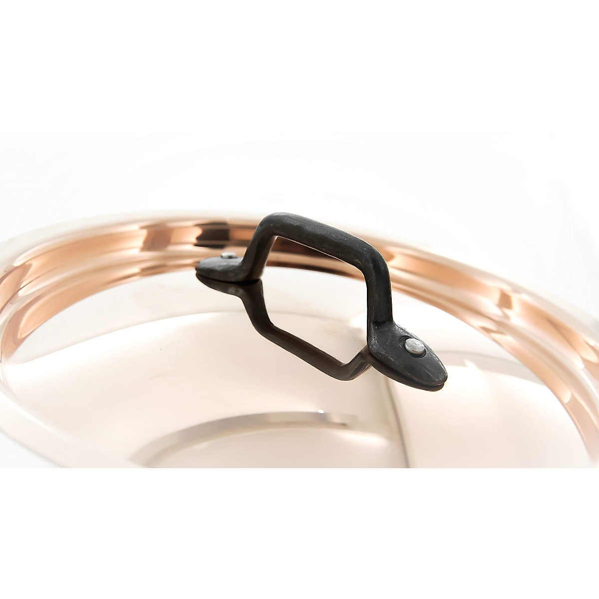 Bourgeat 365018 Copper Lid for Sauce Pan, 14-Ounce