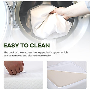 NChanmar 10 Inch King Gel Memory Foam Mattress Pressure Relieving, Cooling Gel Foam, CertiPUR-US Certified, Bed-in-a-Box, White