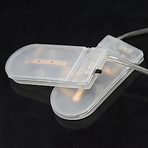 WMYCONGCONG 15 PCS 2X 3V CR2032 Battery Holder Coin Button Cell Battery Holder Case with ON/Off Switch Lead Wire Type (Clear)