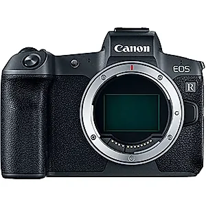 Camera Bundle for Canon EOS R Mirrorless Camera with RF 24-105mm f/4-7.1 is STM, EF 50mm f/1.8 STM Lens + Mount Adapter EF-EOS R, Extra Battery, Pro Microphone + Accessories Kit (Renewed)