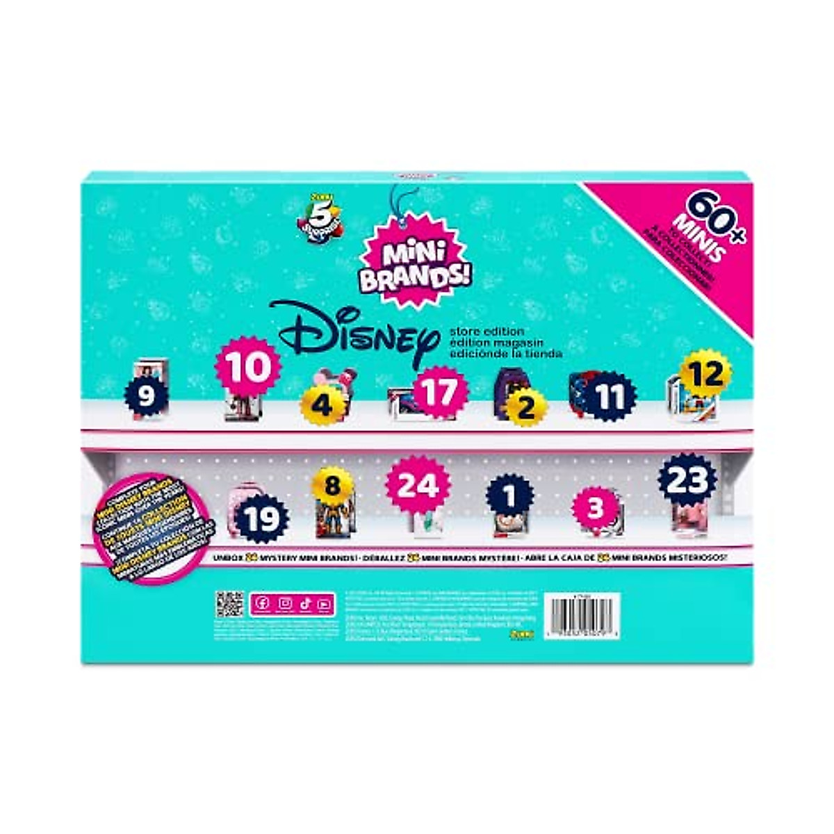 Mini Brands Disney Minis by ZURU Limited Edition 24 Pack with 4 Exclusive Minis, Mystery Collectibles Toys Comes with 24 Minis