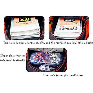 FAIRI Boy Backpack 2PC kids backpack 3D Comic Elementary anime backpack Waterproof Lightweight Kids Bookbags for Boys Girls