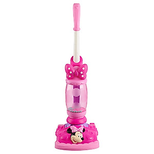 Disney Junior Minnie Mouse Twinkle Bows Play Vacuum with Lights and Realistic Sounds, Kids Toys for Ages 3 Up by Just Play