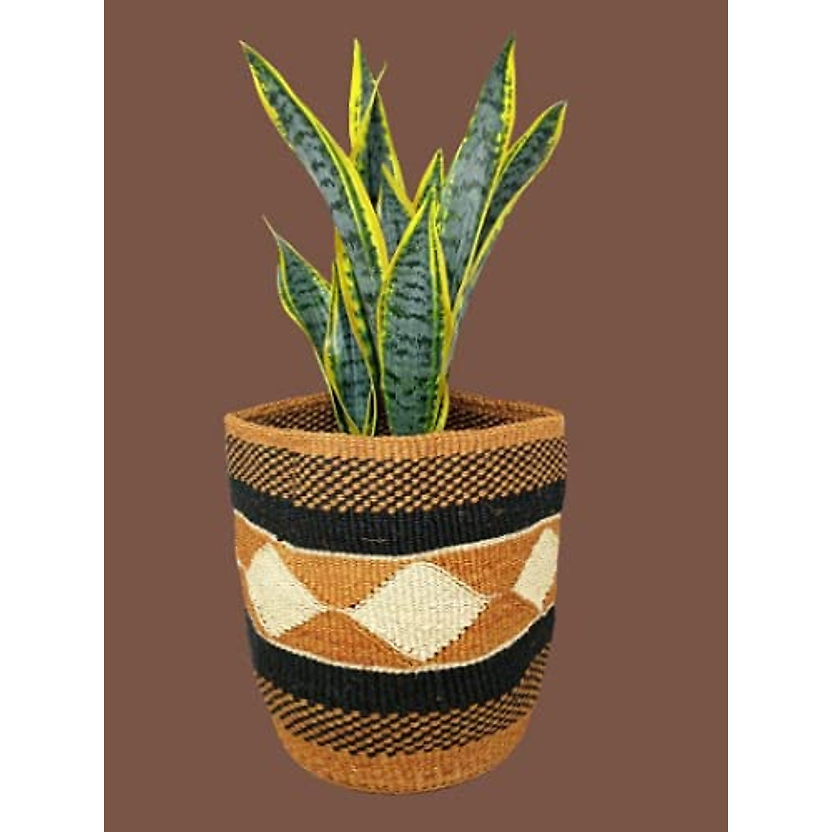 Woven Planter basket indoor baskets for plant 9" x 9" Decorative storage basket sisal basket planter