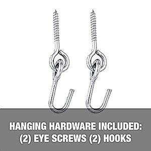 Bliss Hammocks BH-400FR Hammock in a Bag with Fringe, Cotton, Portable, Supports up to 250-Pounds for Camping, Hiking and Outdoors, Natural