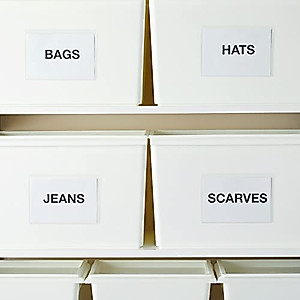 100 Pack Top Load 4x6 Photo Sleeves with Adhesive, Index Card Holder for Office Supplies, Clear Label Pockets for Small Business