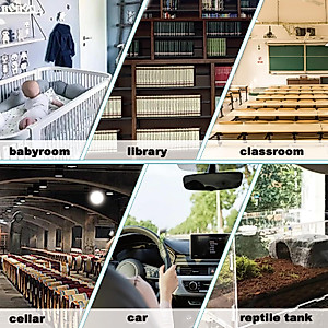 Mini Hygrometer Thermometer Digital Humidity Meter Indoor/Outdoor Humidity Monitor Reptile Thermometer for Humidors Greenhouse Garden Cellar Fahrenheit(℉)/ Celsius(℃) 2 Pack