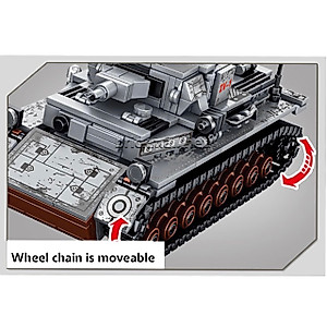 General Jim's German Panzer IV Military Iron Empire WW2 Tank Building Blocks Bricks Set