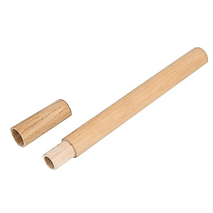 Portable Wooden Chopsticks Storage Box,plplaaoo Chopsticks Storage Case,25x2cm Reusable Wooden Chopsticks Storage Tube Pipe Carrier for Home,Outdoor Picnic