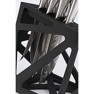 Edge of Belgravia ARONDIGHT Stainless Steel Chef Knife Set With Erogonomic Grip | Paring Knife, 6” Chef’s Knife, Bread Knife, and 7.5” Chef’s Knife. (Metallic,Pack Of 4)