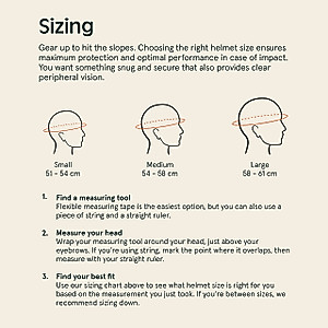 Retrospec Comstock Ski Helmet - Snowboard Helmet for Adults & Youth - Adjustable Fit Snow Helmet with Protective Shell and Breathable Vents for Men, Women, Boys & Girls