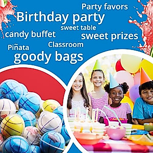 Gummy Candy - Jelly Filled Gummies - Fun Basketball Gummy Candies Filled with Fruit Jam - Assorted Flavors - 10 pcs Individually Wrapped Chewy Candy