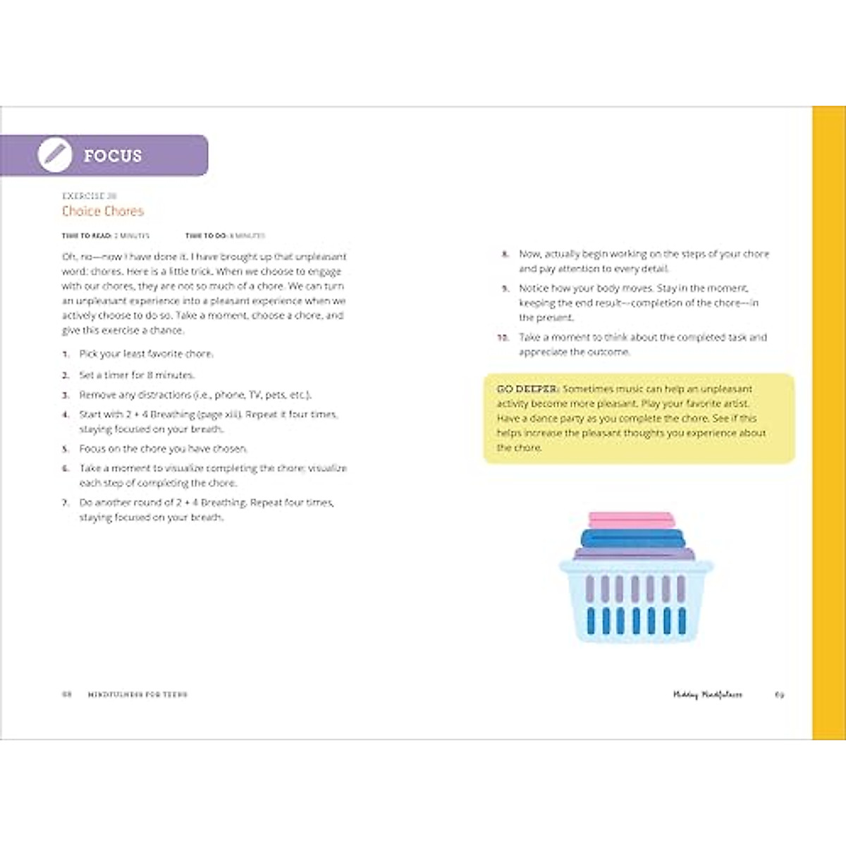 Mindfulness for Teens in 10 Minutes a Day: Exercises to Feel Calm, Stay Focused & Be Your Best Self