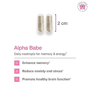 Alpha Babe | Nootropic Supplement | Memory Mood Energy | Nootropics Lions Mane Chaga Ashwagandha