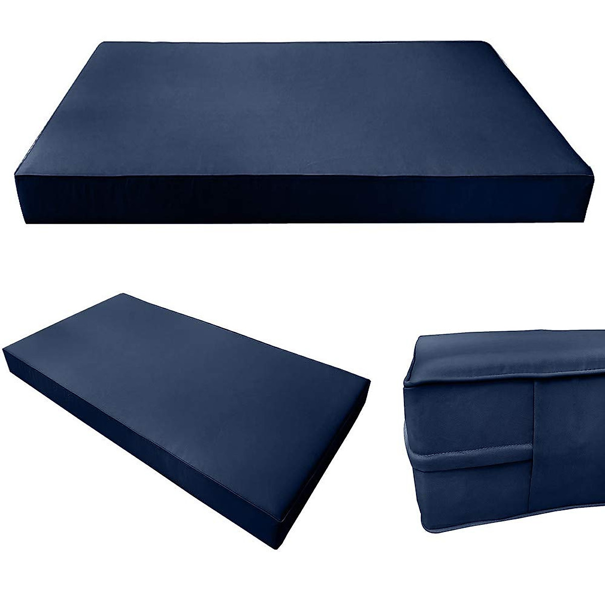 Prolinemax Style1 Twin-XL Size 5PC Pipe Trim Outdoor Daybed Mattress Cushion Bolster Pillow Complete Set AD101