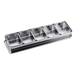 Endo Shoji AYK11005 Commercial Press Yakumi, 5 Pieces, Long, 18-8 Stainless Steel, Made in Japan